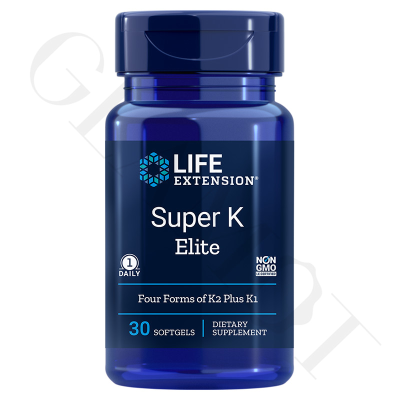 Life Extension Super K Elite A combination of four forms of K2 plus K1 ...