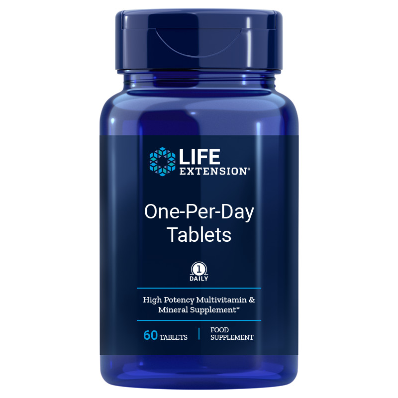 Life Extension One-Per-Day Tablets, EU Multivitamin and mineral ...