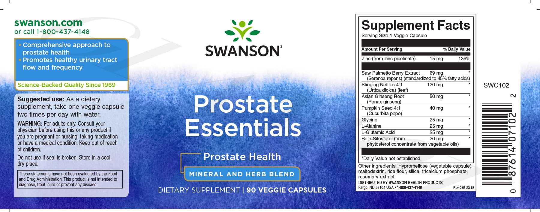Swanson Prostate Essentials prostate health | glamot.com