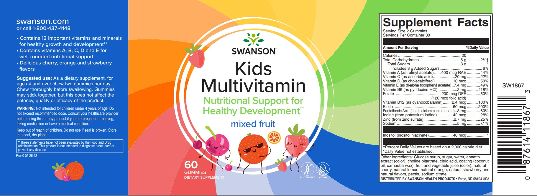 Swanson Kids Multivitamin Multivitamins | glamot.com