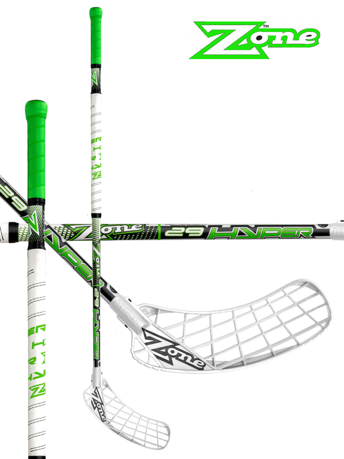 Floorball stick Zone HYPER Ultralight 29 Neon green `15 | efloorball.net