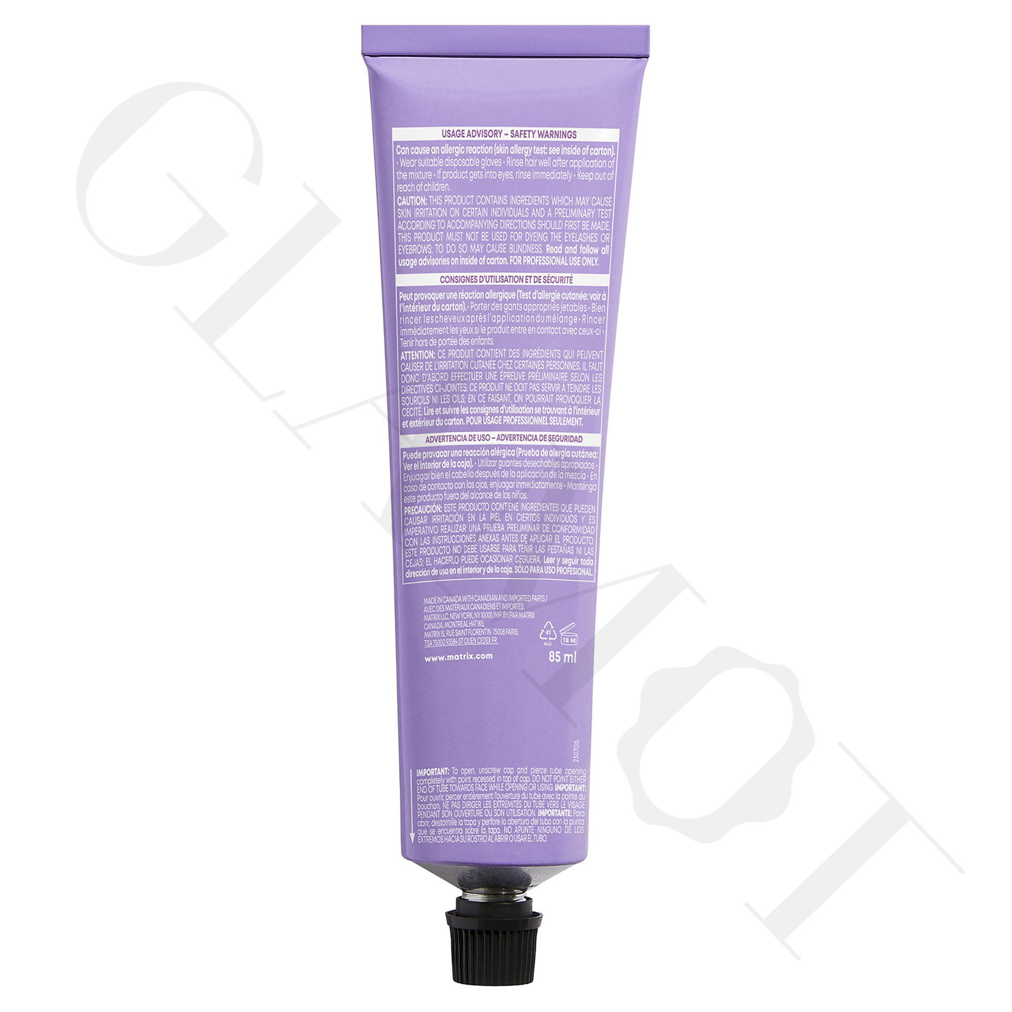 Matrix Tonal Control Pre-Bonded kyselý gelový toner na vlasy | glamot.cz